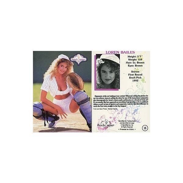 商品名：中古コレクションカード(女性) 15：LOREN BAILESコレクションカード(女性)/BenchWarmer 1992used0130_tradingcard