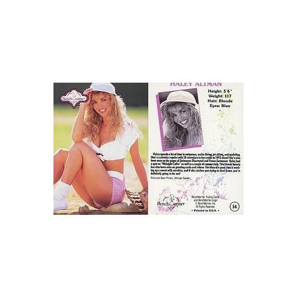 商品名：中古コレクションカード(女性) 54：HALEY ALTMANコレクションカード(女性)/BenchWarmer 1992used0130_tradingcard
