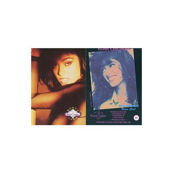 商品名：中古コレクションカード(女性) 55[Bonus Card]：ELISA CHILDERSコレクションカード(女性)/BenchWarmer 1992レア度：Bonus Cardレア度：Bonus Card used0130_tra...