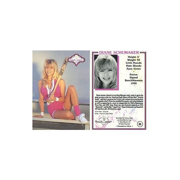 商品名：中古コレクションカード(女性) 86：DIANE SCHUMAKERコレクションカード(女性)/BenchWarmer 1992used0130_tradingcard