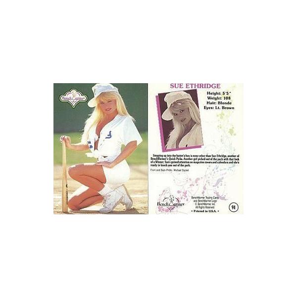 商品名：中古コレクションカード(女性) 91：SUE ETHRIDGEコレクションカード(女性)/BenchWarmer 1992used0130_tradingcard