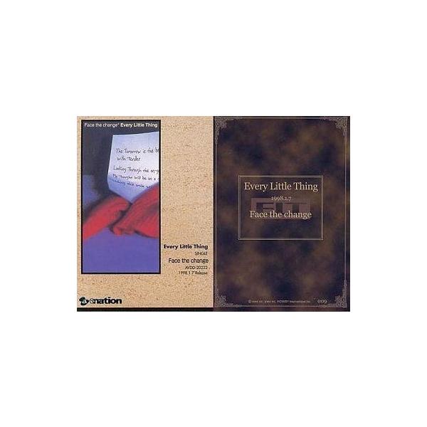 商品名：中古コレクションカード(女性) 009：009/EveryLittleThing/『Face the change』/a+nationアーティストカードコレクションカード(女性)/a+nationアーティストカードused0130_...