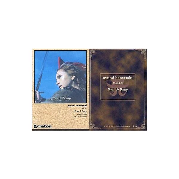 商品名：中古コレクションカード(女性) 053：053/浜崎あゆみ/『Free＆Easy』/a+nationアーティストカードコレクションカード(女性)/a+nationアーティストカードused0130_tradingcard