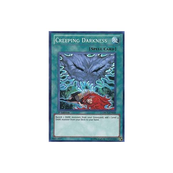商品名：中古遊戯王 ORCS-EN059[SR]：Creeping Darkness/忍び寄る闇遊戯王/SR/魔法/英語版/Order of Chaos分類：魔法/レア度：SRシリーズ：英語版/Order of Chaosused0130_...