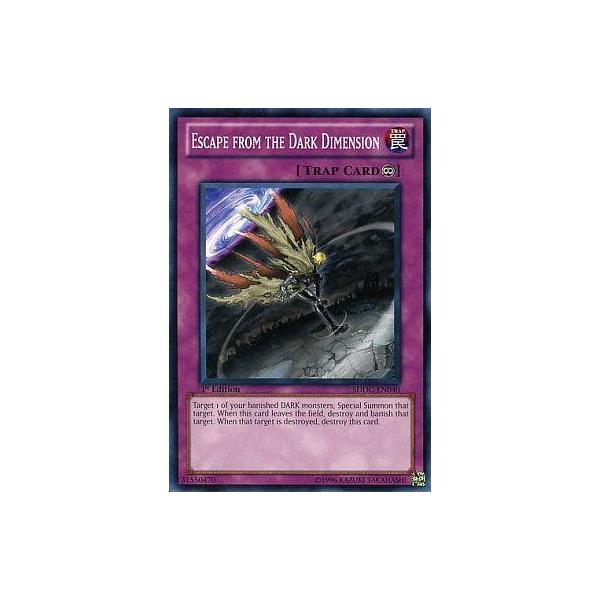 商品名：中古遊戯王 SDDC-EN040[N]：Escape from the Dark Dimension/闇次元の解放遊戯王/N/罠/英語版/Structure Deck：Dragons Collide分類：罠/レア度：Nシリーズ：英語...