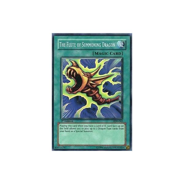 商品名：中古遊戯王 SDK-042[SR]：THE FLUTE OF SUMMONING DRAGON/ドラゴンを呼ぶ笛遊戯王/SR/アジア版/Starter Deck Kaibaレア度：SRシリーズ：アジア版/Starter Deck K...