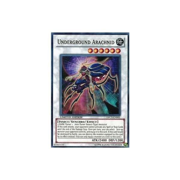 商品名：中古遊戯王 DPC5-EN001[SR]：Underground Arachnid/地底のアラクネー遊戯王/SR/シンクロモンスター/英語版/Duelist Pack Collection Tin 2011分類：シンクロモンスター/...