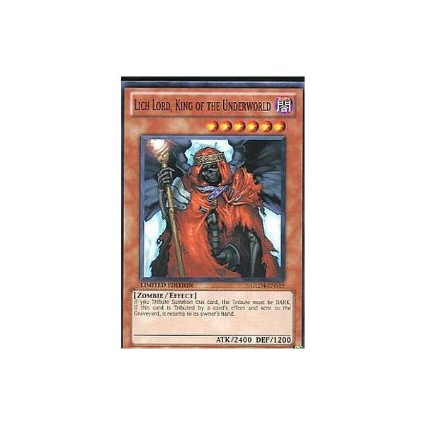 商品名：中古遊戯王 GLD4-EN019[N]：Lich Lord King of the Underworld/死王リッチーロード遊戯王/N/効果モンスター/英語版/Gold Series 4 Pyramids Edition分類：効果モ...