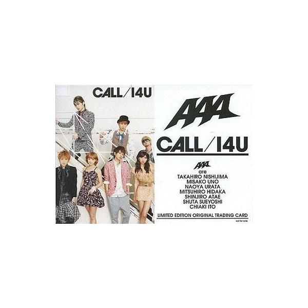 商品名：中古コレクションカード(男性) AAA/集合(7人)/全身・階段/CD「CALL/I4U」初回特典コレクションカード(男性)/CD「CALL/I4U」初回特典used0130_tradingcard
