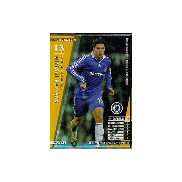 商品名：中古WCCF WMF1/5[WORLD CLASS MF]：ミヒャエル・バラックWCCF/WORLD CLASS MF/MF/2008-2009分類：MF/レア度：WORLD CLASS MFシリーズ：2008-2009商品解説■W...
