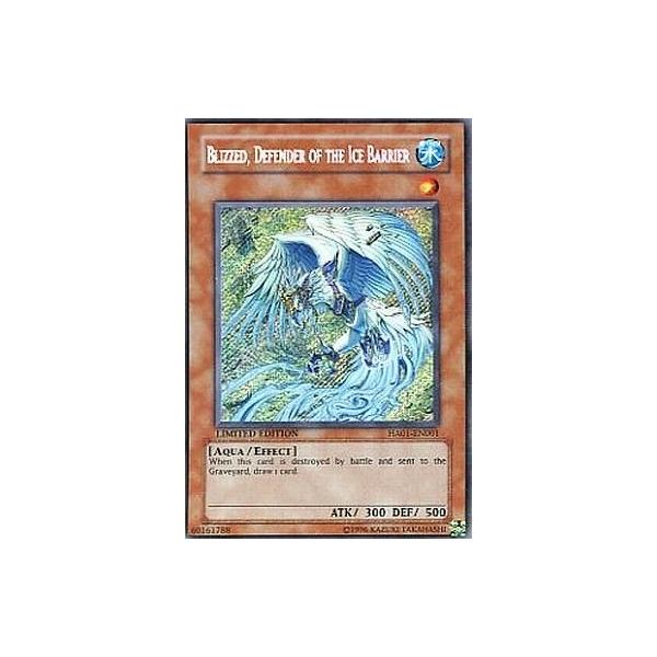 商品名：中古遊戯王 HA01-EN001[SE]：Blizzed Defender of the Ice Barrier/氷結界の番人ブリズド遊戯王/SE/効果モンスター/英語版/Hidden Arsenal分類：効果モンスター/レア度：S...