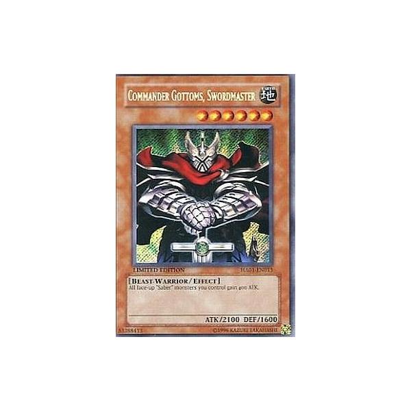 商品名：中古遊戯王 HA01-EN013[SE]：Commander Gottoms Swordmaster/総剣司令 ガトムズ遊戯王/SE/効果モンスター/英語版/Hidden Arsenal分類：効果モンスター/レア度：SEシリーズ：英...