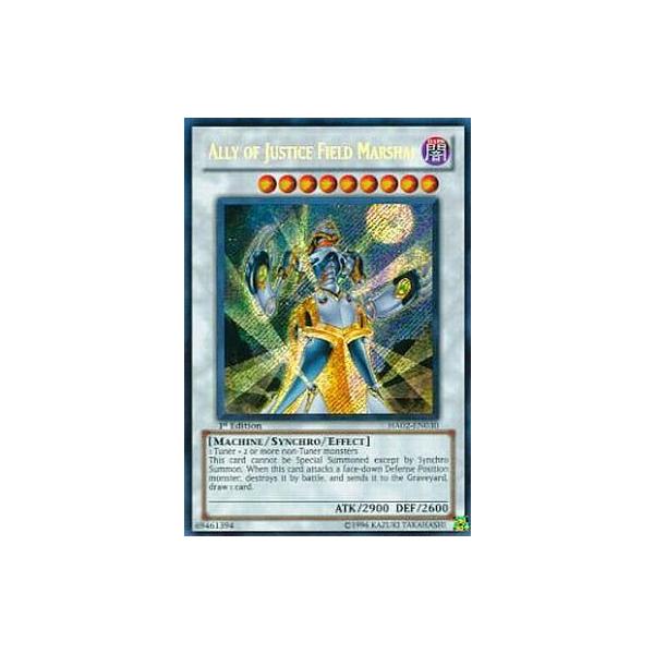 商品名：中古遊戯王 HA02-EN030[SE]：Ally of Justice Field Marshal/A・O・J フィールド・マーシャル遊戯王/SE/シンクロモンスター/英語版/Hidden Arsenal 2分類：シンクロモンスタ...
