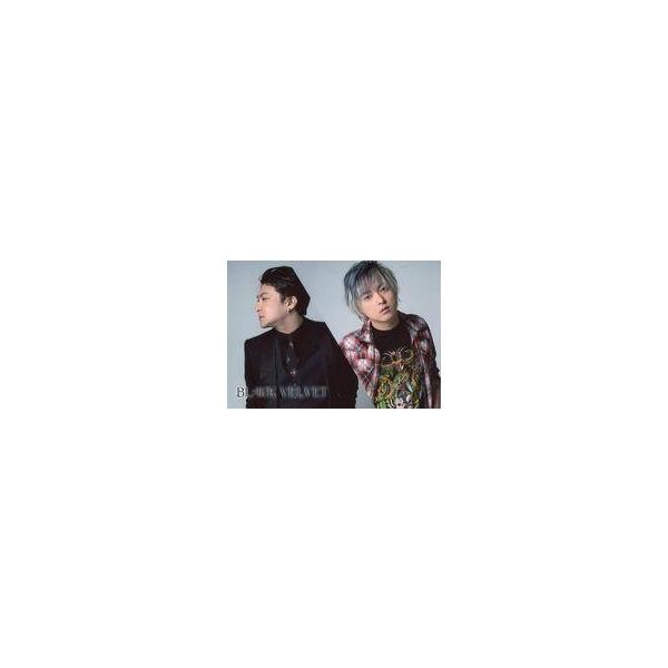 商品名：中古生写真(男性) BLACK VELVET/tadd・Kazuya/横型・上半身・衣装黒・赤・チェック柄・2分割・背景グレー/MARINE SUPER WAVE LIVE 2017 ブロマイド/BLACK VELVET ver.B...