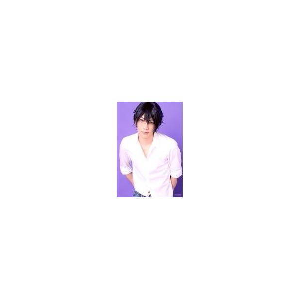 商品名：中古生写真(男性) 石川翔(八重樫剣介)/上半身・両手後ろ・背景紫・キャラクターショット/藤衣装/「2.5次元ダンスライブ『ALIVESTAGE』 Episode 1 Let us go singing as far as we g...