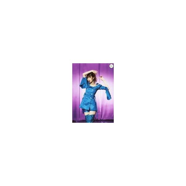 商品名：中古生写真(女性) predia/まえだゆう/膝上・衣装青・両手上げ・背景紫/「predia presents “THE LIVE”」グッズ生写真生写真(女性)/アイドル/predia