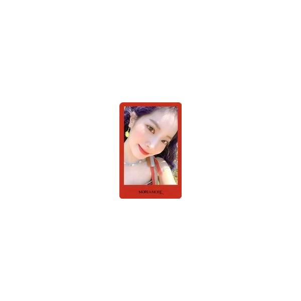 商品名：中古コレクションカード(女性) TWICE/ダヒョン/赤枠・下部タイトルロゴ/CD「MORE ＆ MORE」付属フォトカードコレクションカード(女性)/CD「MORE ＆ MORE」付属フォトカードused0130_tradingcard
