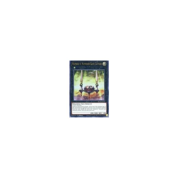 商品名：中古遊戯王 BLAR-EN025[UR]：Number 4： Numeron Gate Catvari/No.4 ゲート・オブ・ヌメロン-チャトゥヴァーリ遊戯王/UR/エクシーズモンスター/英語版/Battles of Legend...