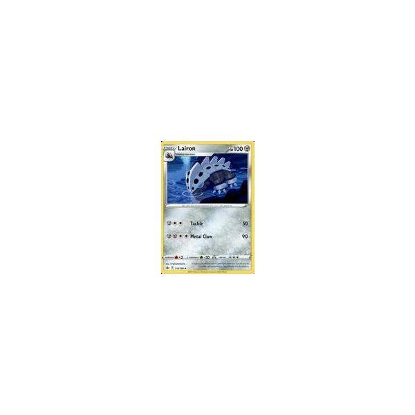 商品名：中古ポケモンカードゲーム 110/198[◆(U)]：Lairon/コドラポケモンカードゲーム/◆(U)/鋼/英語版/Sword ＆ Shield-Chilling Reign分類：鋼/レア度：◆(U)シリーズ：英語版/Sword＆...