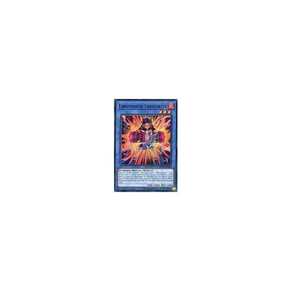商品名：中古遊戯王 BACH-EN088[SR]：Libromancer Firestarter/リブロマンサー・ファイアスターター遊戯王/SR/儀式モンスター/英語版/Battle of Chaos分類：儀式モンスター/レア度：SRシリー...