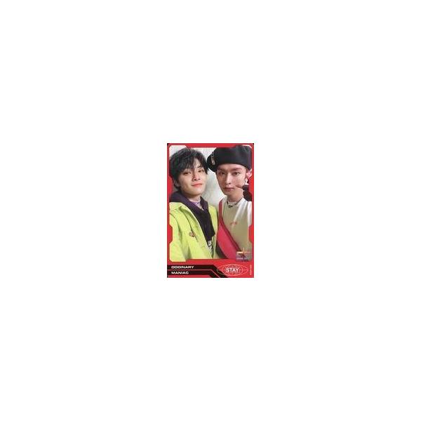 商品名：中古コレクションカード(男性) Stray Kids/Lee Know(リノ)・I.N(アイエヌ)/裏面赤/CD「ODDINARY」初回限定封入特典トレーディングユニットフォトカードコレクションカード(男性)/CD「ODDINARY...