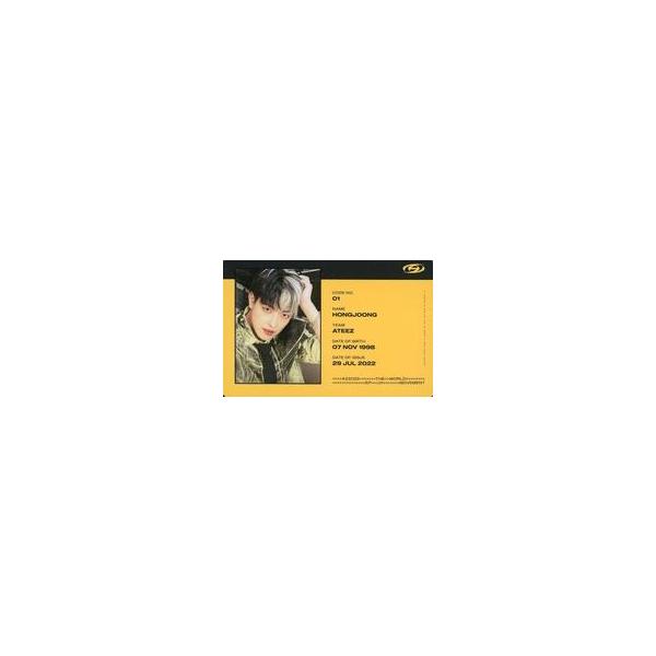 商品名：中古コレクションカード(男性) ATEEZ/ホンジュン(Hongjoong)/CD「THE WORLD EP.1 ： MOVEMENT」(DIARY Ver.)封入特典IDカードコレクションカード(男性)/CD「THE WORLD ...