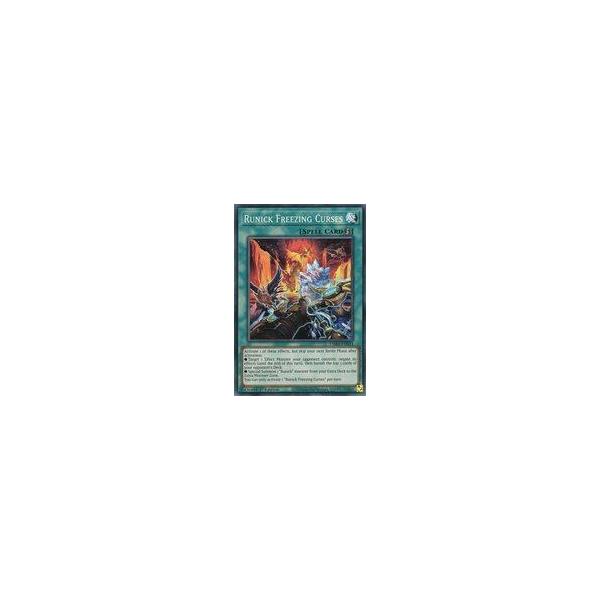 商品名：中古遊戯王 TAMA-EN033[SR]：Runick Freezing Curses/凍てつく呪いの神碑遊戯王/SR/魔法/英語版/Tactical Masters分類：魔法/レア度：SRシリーズ：英語版/Tactical Mas...