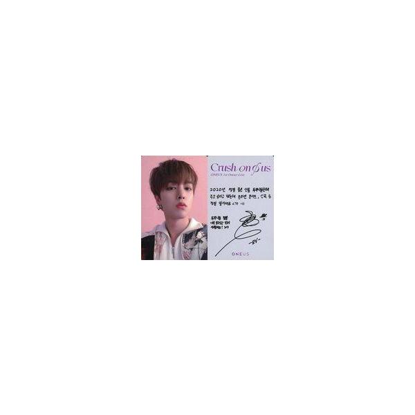 商品名：中古コレクションカード(男性) ONEUS/RAVN(レイブン)/裏面印刷サイン・メッセージ入り/「ONEUS 1ST ONTACT LIVE CRUSH ON ? US MD BUNDLE」封入フォトカードコレクションカード(男性...