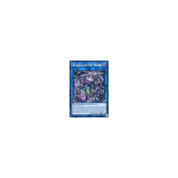 商品名：中古遊戯王 DIFO-EN049[SE]：Scareclaw Tri-Heart/スケアクロー・トライヒハート遊戯王/SE/リンクモンスター/英語版/Dimension Force分類：リンクモンスター/レア度：SEシリーズ：英語版...