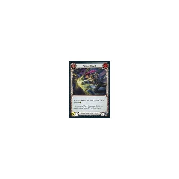 商品名：中古Flesh and Blood MON041[R]：(Rainbow Foil)Valiant Thrust (3)Flesh and Blood/R/Light Warrior/英語版/Monarch Unlimited Bo...