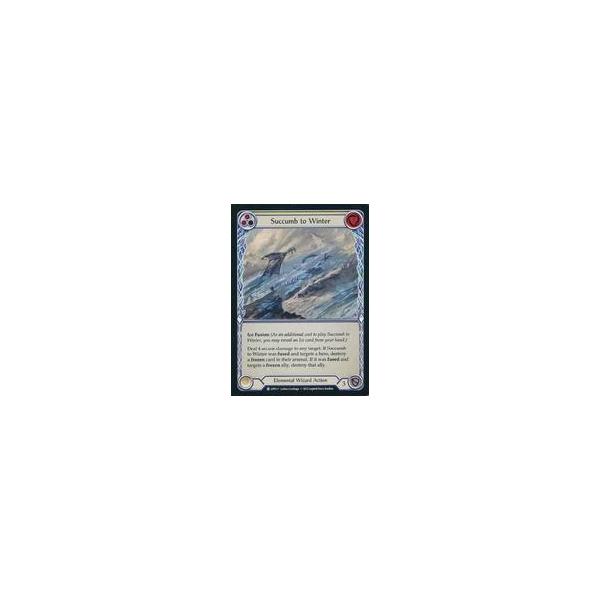 商品名：中古Flesh and Blood UPR111[R]：(Rainbow Foil)Succumb to Winter (2)Flesh and Blood/R/Elemental Wizard/英語版/Uprising分類：Ele...