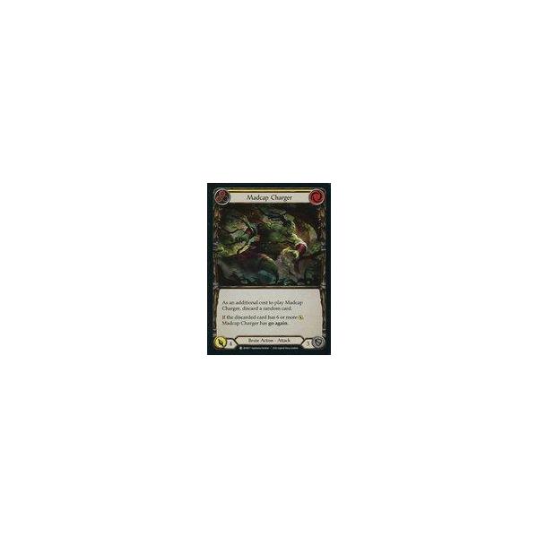 商品名：中古Flesh and Blood DYN017[C]：(Rainbow Foil)Madcap Charger (2)Flesh and Blood/C/Brute/英語版/Dynasty分類：Brute/レア度：Cシリーズ：英語...