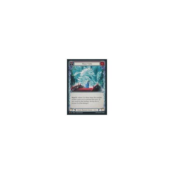 商品名：中古Flesh and Blood MST033[M]：(Rainbow Foil)Three Visits/三顧の礼Flesh and Blood/M/Mystic Illusionist/英語版/Part the Mistvei...