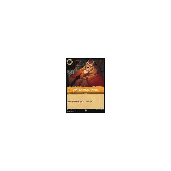 商品名：中古Disney Lorcana 26/204[C]：Control Your Temper!Disney Lorcana/C/Amber/英語版/The First Chapter分類：Amber/レア度：CThe First C...