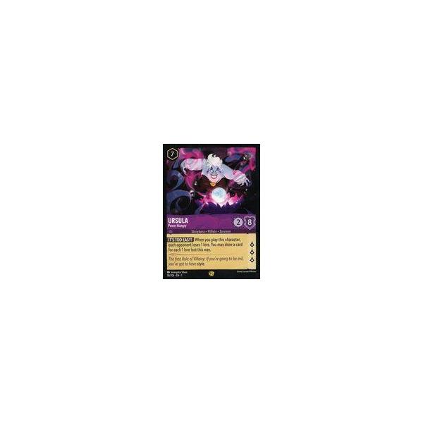 商品名：中古Disney Lorcana 59/204[L]：Ursula Power HungryDisney Lorcana/L/Ametyst/英語版/The First Chapter分類：Ametyst/レア度：LThe Firs...