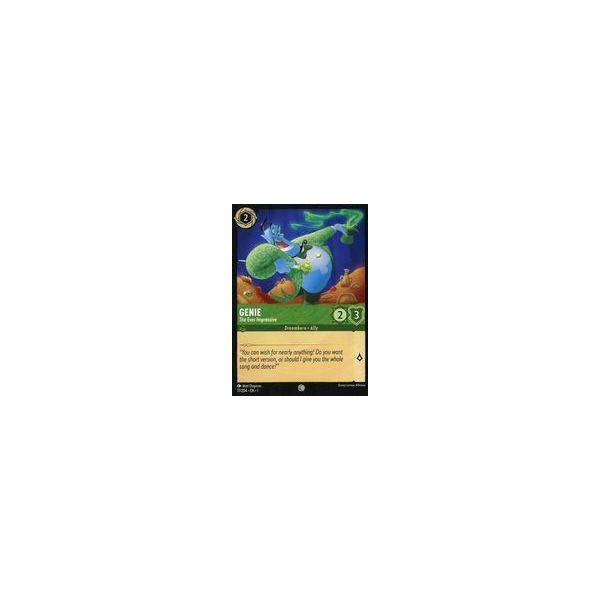 商品名：中古Disney Lorcana 77/204[C]：Genie The Ever ImpressiveDisney Lorcana/C/Emerald/英語版/The First Chapter分類：Emerald/レア度：CTh...