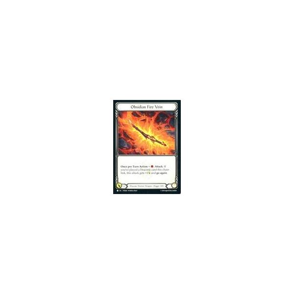 商品名：中古Flesh and Blood FNG002[C]：Obsidian Fire Vein/黒曜の炎脈Flesh and Blood/C/Draconic Warrior/英語版/The Hunted Blitz Deck - F...
