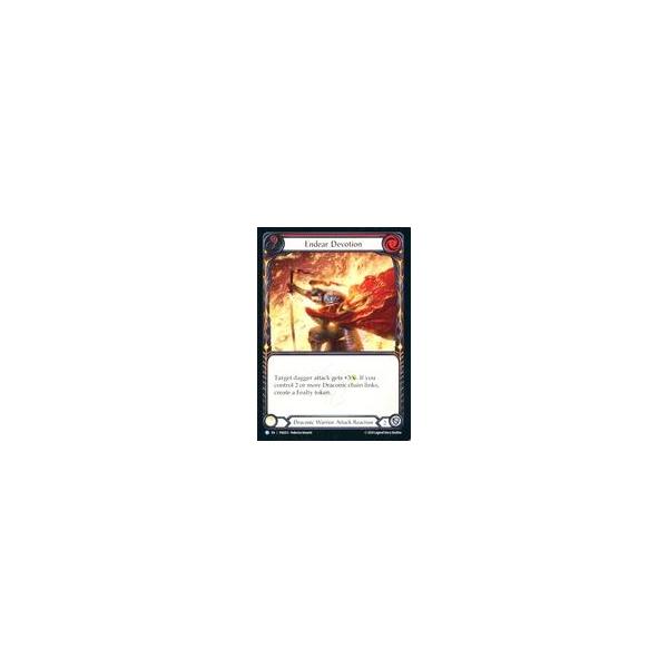 商品名：中古Flesh and Blood FNG012[R]：Endear Devotion/敬畏の献身Flesh and Blood/R/Draconic Warrior/英語版/The Hunted Blitz Deck - Fang...