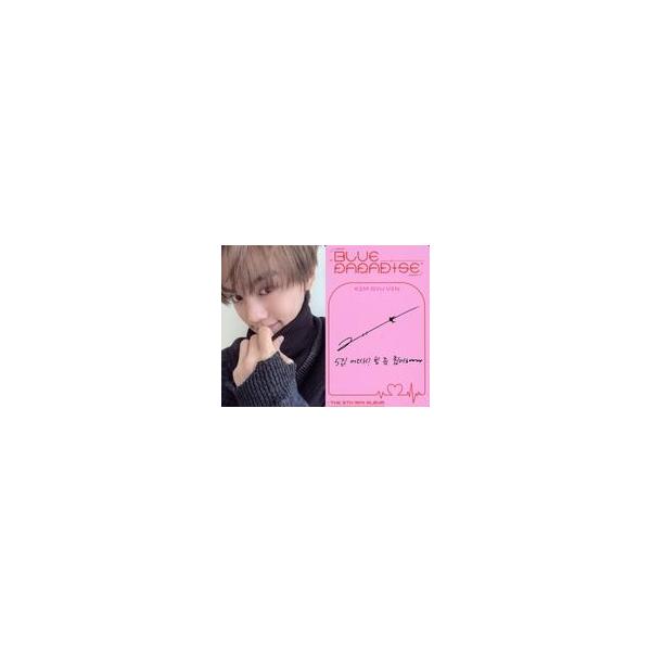 商品名：中古コレクションカード(男性) ZEROBASEONE/キム・ギュビン(Kim Gyu Vin)/裏面印刷サイン入り/CD「BLUE PARADISE」(Digipack Ver.)封入フォトカードコレクションカード(男性)/CD「...