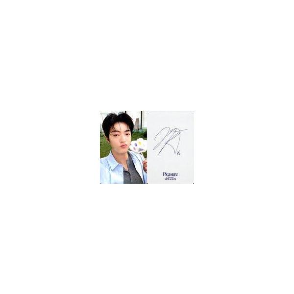 商品名：中古コレクションカード(男性) TREASURE/ハルト(HARUTO)/裏面印刷サイン入り/CD「PLEASURE」ECサイト限定(BLUE VER.)10種セット先着特典セルフィーフォトカードコレクションカード(男性)/CD「P...