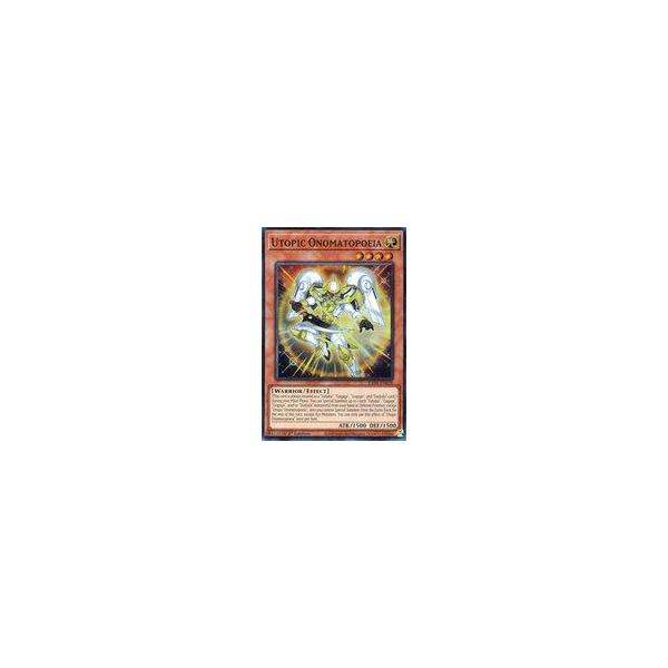 商品名：中古遊戯王 RA04-EN028[SR]：Utopic Onomatopoeia/希望皇オノマトピア遊戯王/SR/効果モンスター/英語版/Quarter Century Stampede分類：効果モンスター/レア度：SRシリーズ：英...
