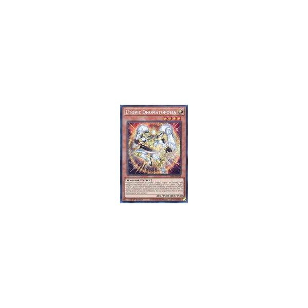商品名：中古遊戯王 RA04-EN028[SE]：Utopic Onomatopoeia/希望皇オノマトピア遊戯王/SE/効果モンスター/英語版/Quarter Century Stampede分類：効果モンスター/レア度：SEシリーズ：英...