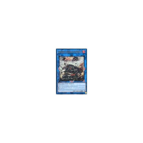 商品名：中古遊戯王 RA04-EN077[UR]：Amphibious Swarmship Amblowhale/揚陸群艦アンブロエール遊戯王/UR/リンクモンスター/英語版/Quarter Century Stampede分類：リンクモン...