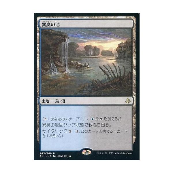 商品名：中古マジックザギャザリング [R]：異臭の池/Fetid Poolsマジックザギャザリング/日本語版/R/アモンケット/土地分類：土地/レア度：R分類：土地/レア度：R