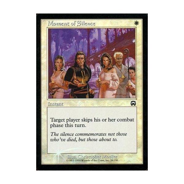 商品名：中古マジックザギャザリング 28/350[C]：【MMQ】【FOIL】Moment of Silence/沈黙の時マジックザギャザリング/英語版FOIL/C/白/MERCADIAN MASQUES(メルカディアンマスクス)分類：白/...