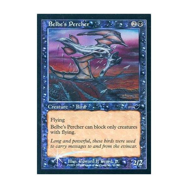 商品名：中古マジックザギャザリング 53/143[C]：【NEM】【FOIL】Belbe’s Percher/ベルベイの怪鳥マジックザギャザリング/英語版FOIL/C/黒/NEMESIS(ネメシス)分類：黒/レア度：Cシリーズ：NEMESI...