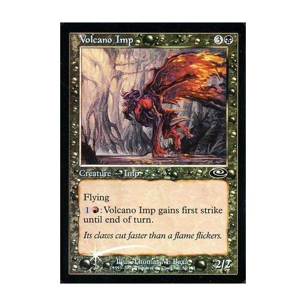 商品名：中古マジックザギャザリング 56/143[C]：【PLS】【FOIL】Volcano Imp/火山のインプマジックザギャザリング/英語版FOIL/C/黒/Planeshift(プレーンシフト)分類：黒/レア度：Cシリーズ：Plane...