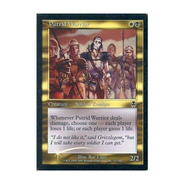 商品名：中古マジックザギャザリング 117/143[C]：【APC】【FOIL】Putrid Warrior/腐肉戦士マジックザギャザリング/英語版FOIL/C/マルチカラー/APOCALYPSE(アポカリプス)分類：マルチカラー/レア度：...