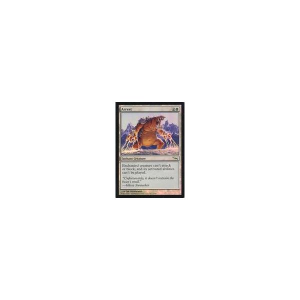 商品名：中古マジックザギャザリング 2/306[C]：【MRD】【FOIL】Arrest/拘引マジックザギャザリング/英語版FOIL/C/白/Mirrodin(ミラディン)分類：白/レア度：Cシリーズ：Mirrodin(ミラディン)商品解説...
