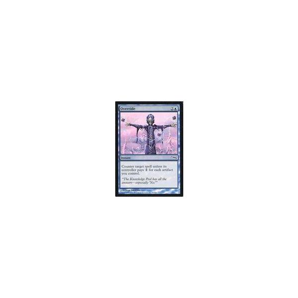 商品名：中古マジックザギャザリング 45/306[C]：【MRD】【FOIL】Override/踏みにじりマジックザギャザリング/英語版FOIL/C/青/Mirrodin(ミラディン)分類：青/レア度：Cシリーズ：Mirrodin(ミラディ...